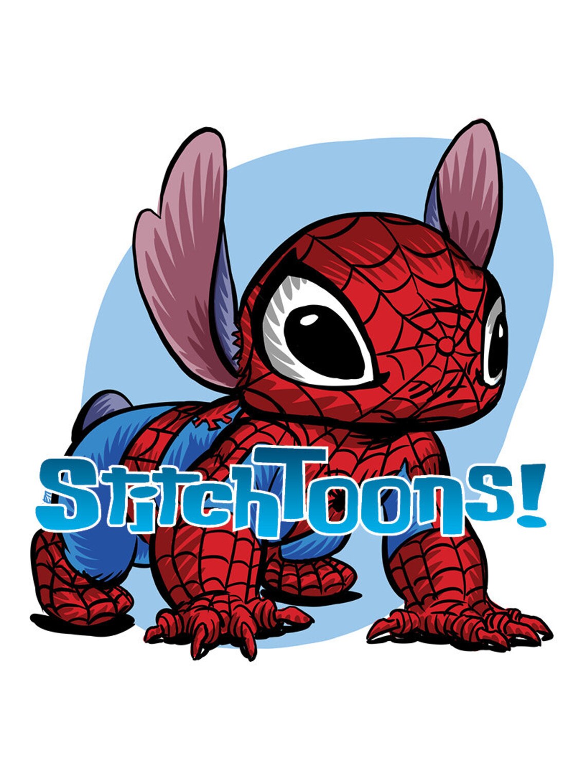 Spider-Man Stitch Parody Fan Art | Etsy