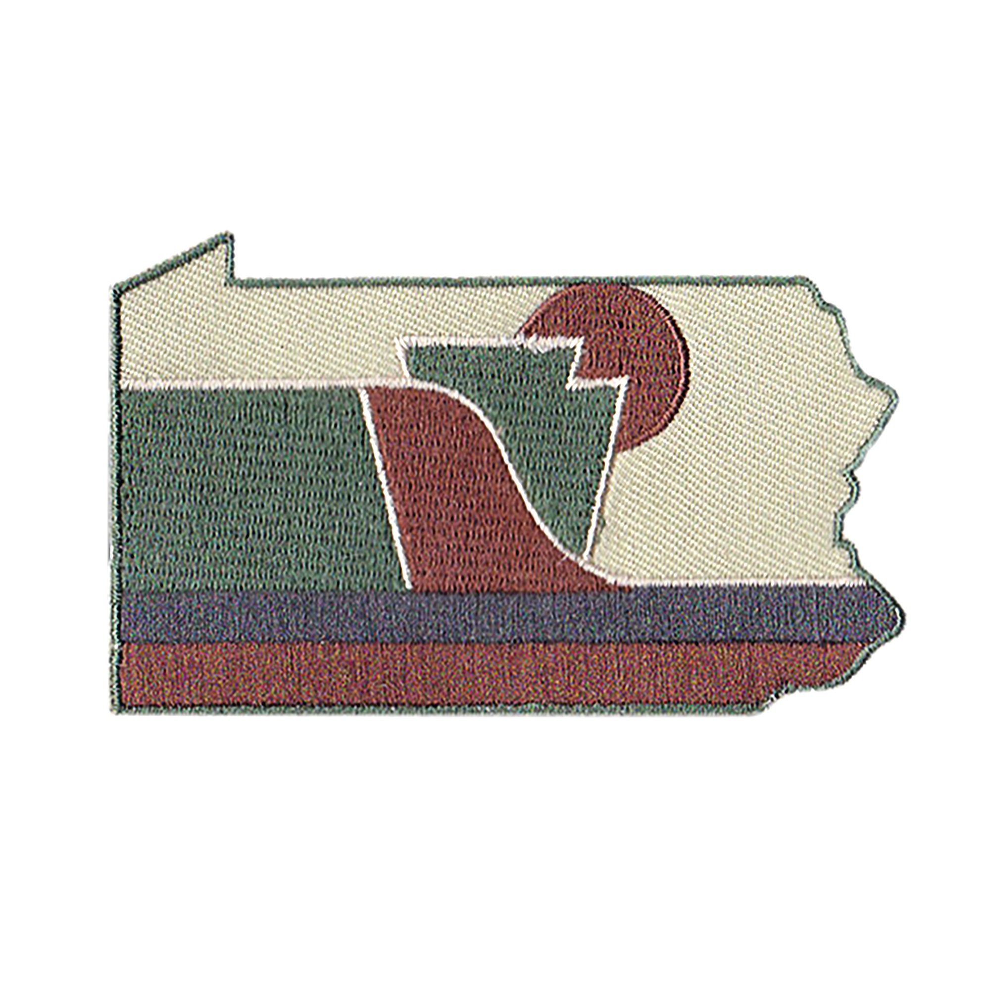 Pennsylvania Patch PA State Patch Camo Patch Earthtones Patch Iron on ...