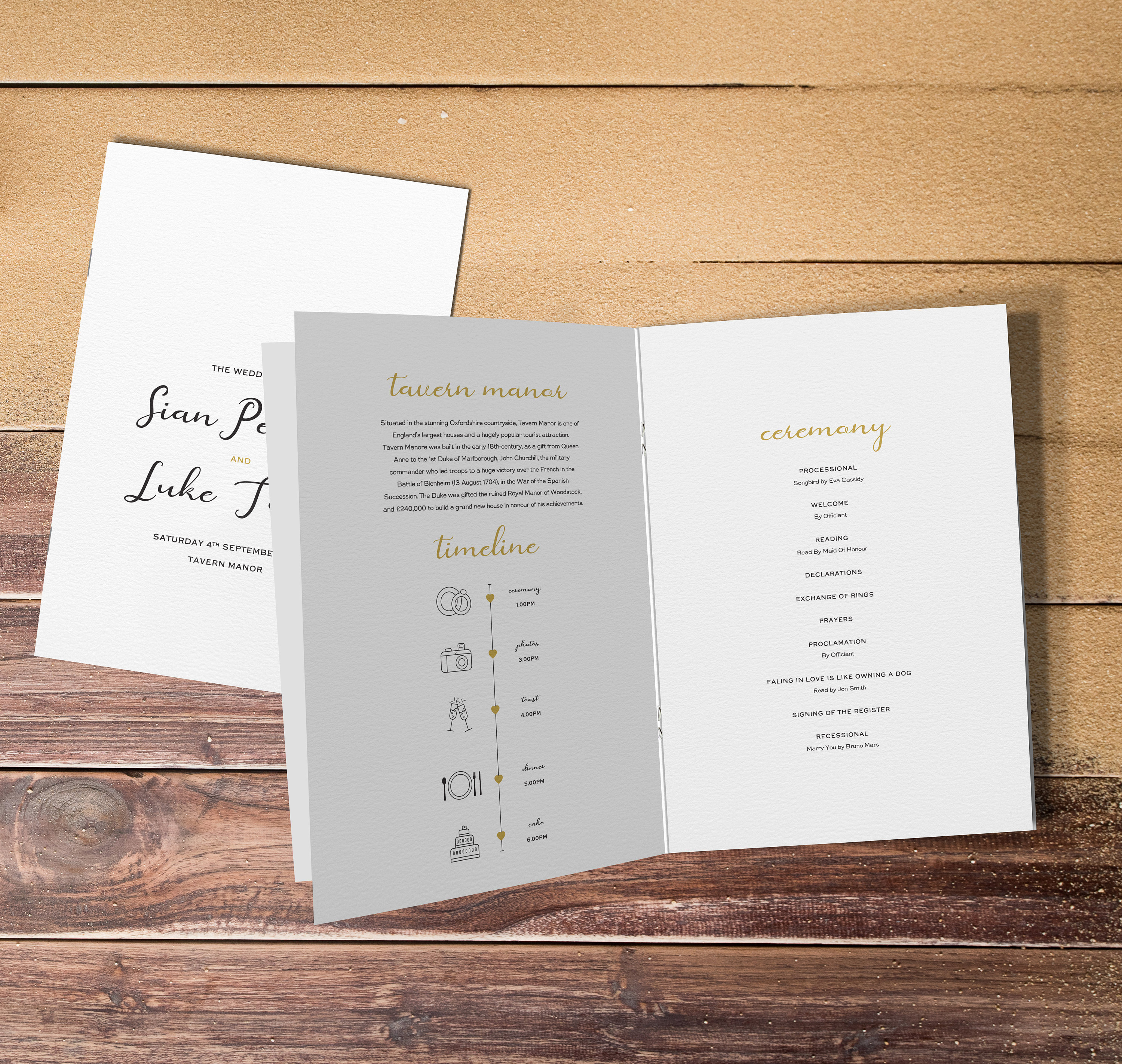 Wedding Booklet Church Mass Booklet Destination Wedding Order Of ...