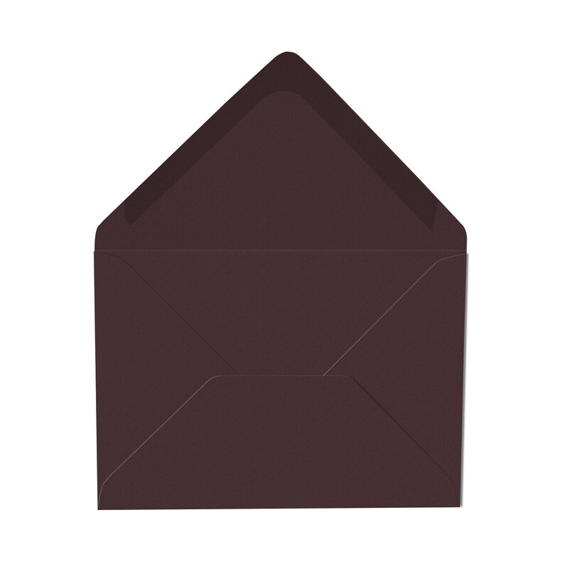 Maroon Envelopes 7x5 Lined Envelopes Envelope Liner | Etsy