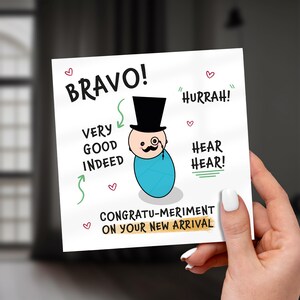 New Baby Card, New Baby Boy Card, Congratulations Baby Card, New ...