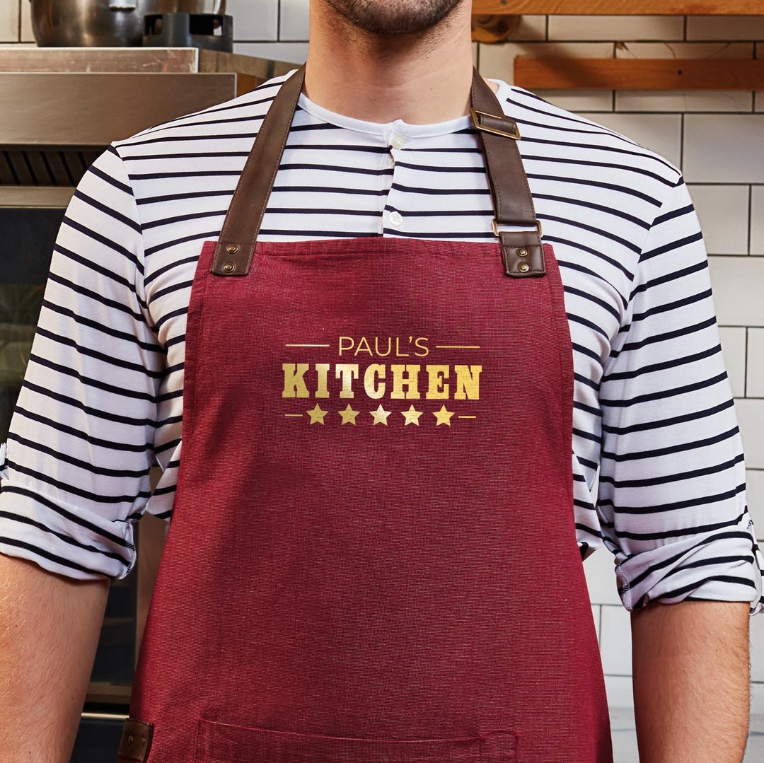 Custom Apron, Custom Mens Apron, Kitchen Apron, High Quality Kitchen ...