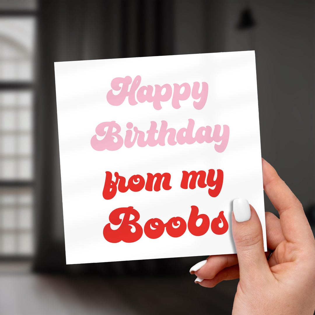 Funny Birthday Card, Cheeky Birthday Card, Rude Birthday Card, Naughty ...