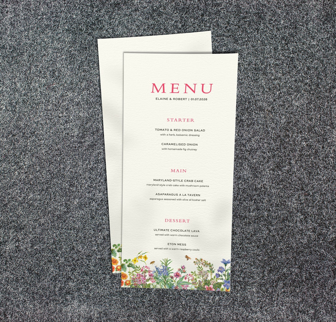Creative Wedding Menus, Wedding Menu Cards, Menus for Wedding, Wedding ...