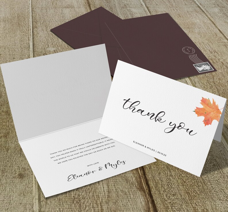 Folded Thank You Card Photo Thank You Cards Thank You Cards | Etsy