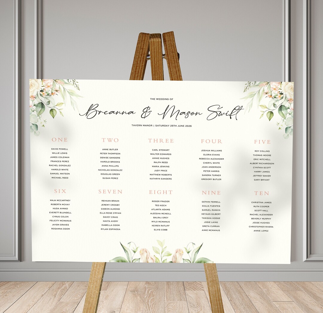 Marquee Seating Planner, Wedding Table Plan, Wedding Seating Plan ...