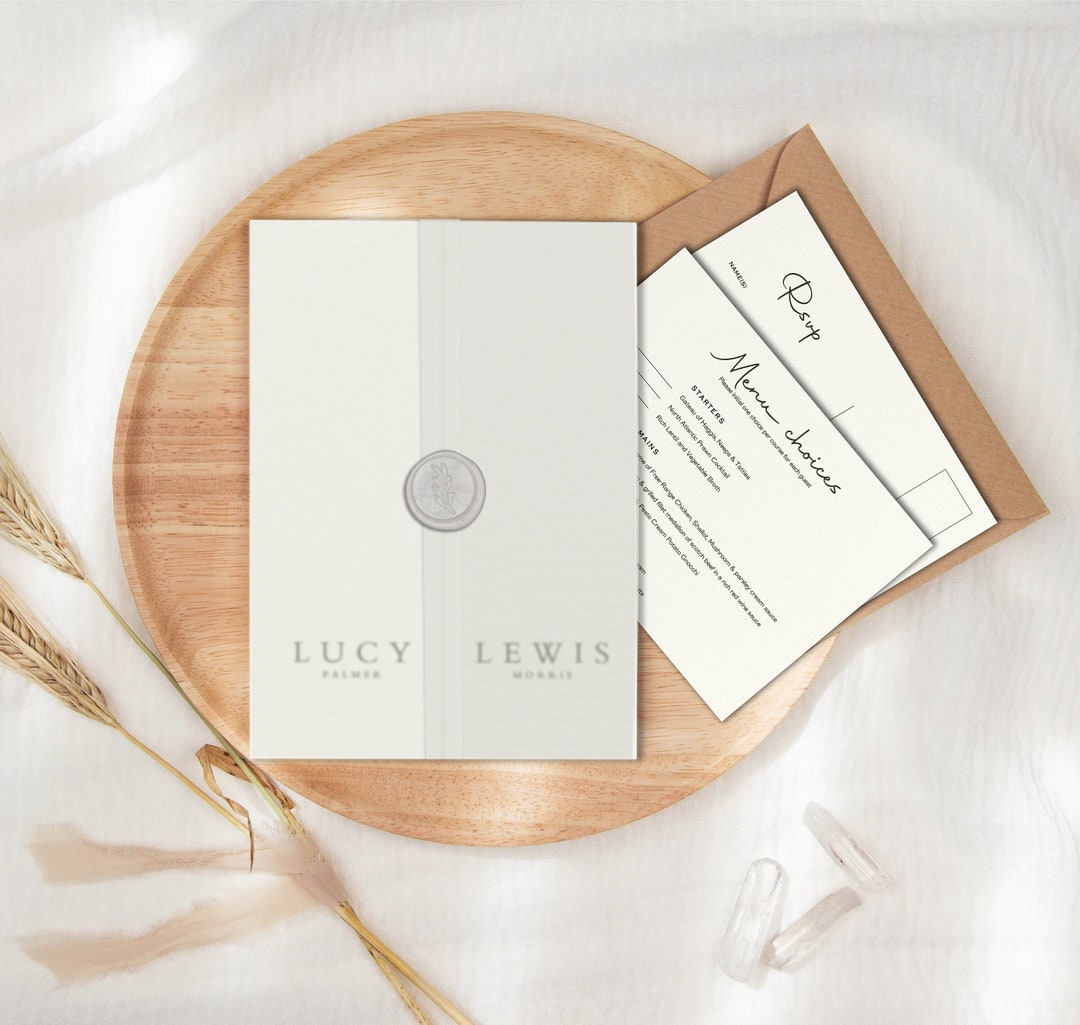 Invites Inserts & Wraps Gatefold Wedding Bundle Wedding - Etsy