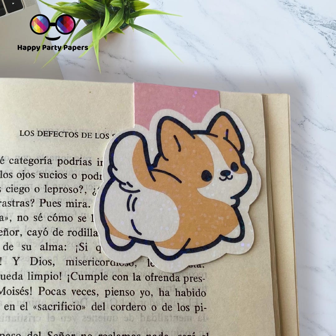 Corgi Magnetic Bookmark | for Corgi Mom Bookmark | Laminated Paper ...