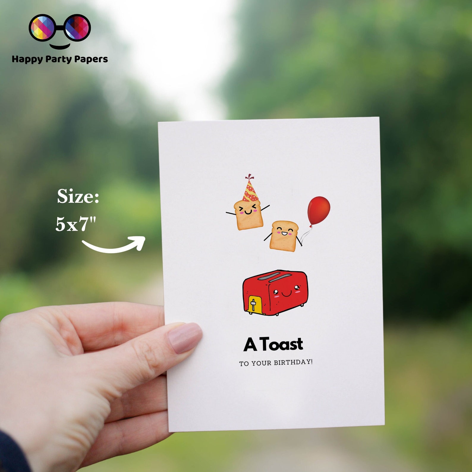 A Toast to Your Birthday Greeting Card | Cute Card | Birthday Card ...