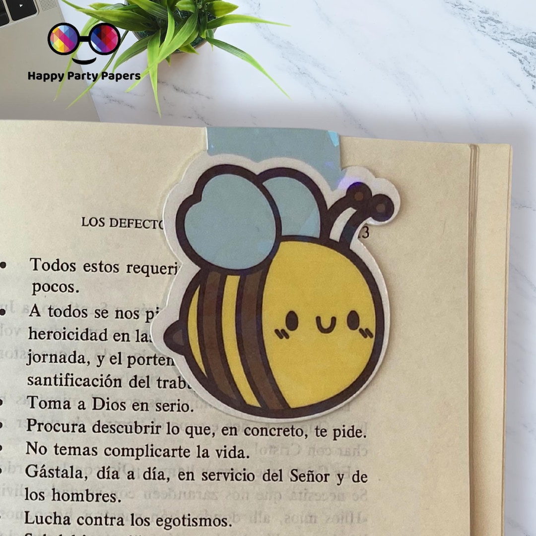 Bee Magnetic Bookmark | Bumblebee Bookmark | Laminated Paper Bookmark ...