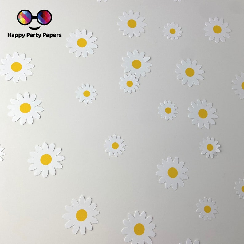 100 Pieces Daisies Party Confetti Daisy Party Decorations - Etsy