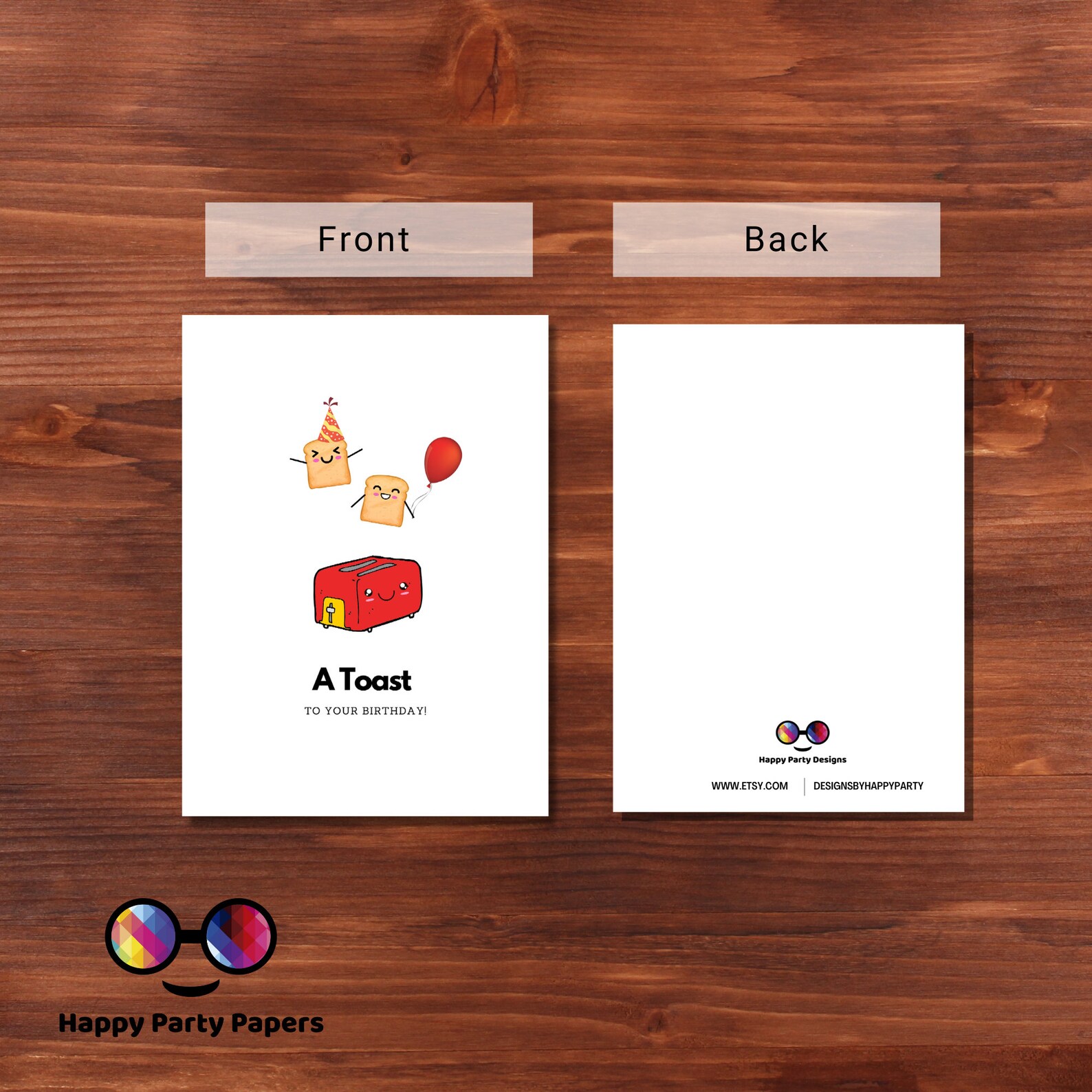 A Toast to Your Birthday Greeting Card | Cute Card | Birthday Card ...