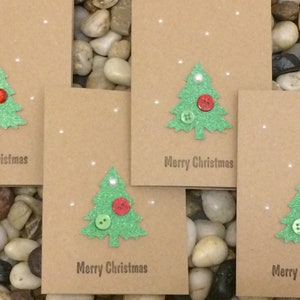 4 Pack Handmade Rustic Snowman Holiday Cards, Button Snowman, Christmas ...