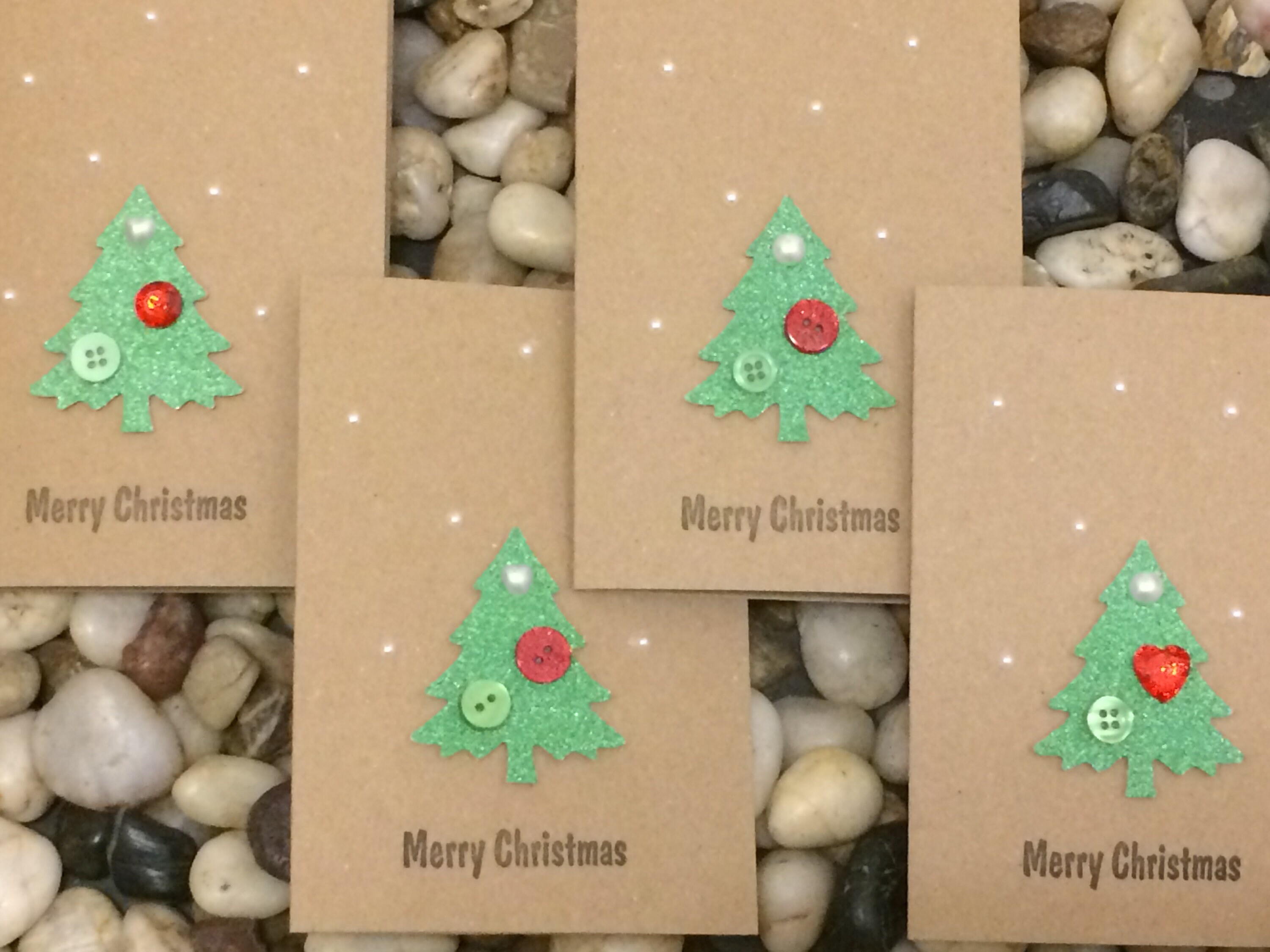 4 Pack Handmade Rustic Snowman Holiday Cards Button Snowman | Etsy