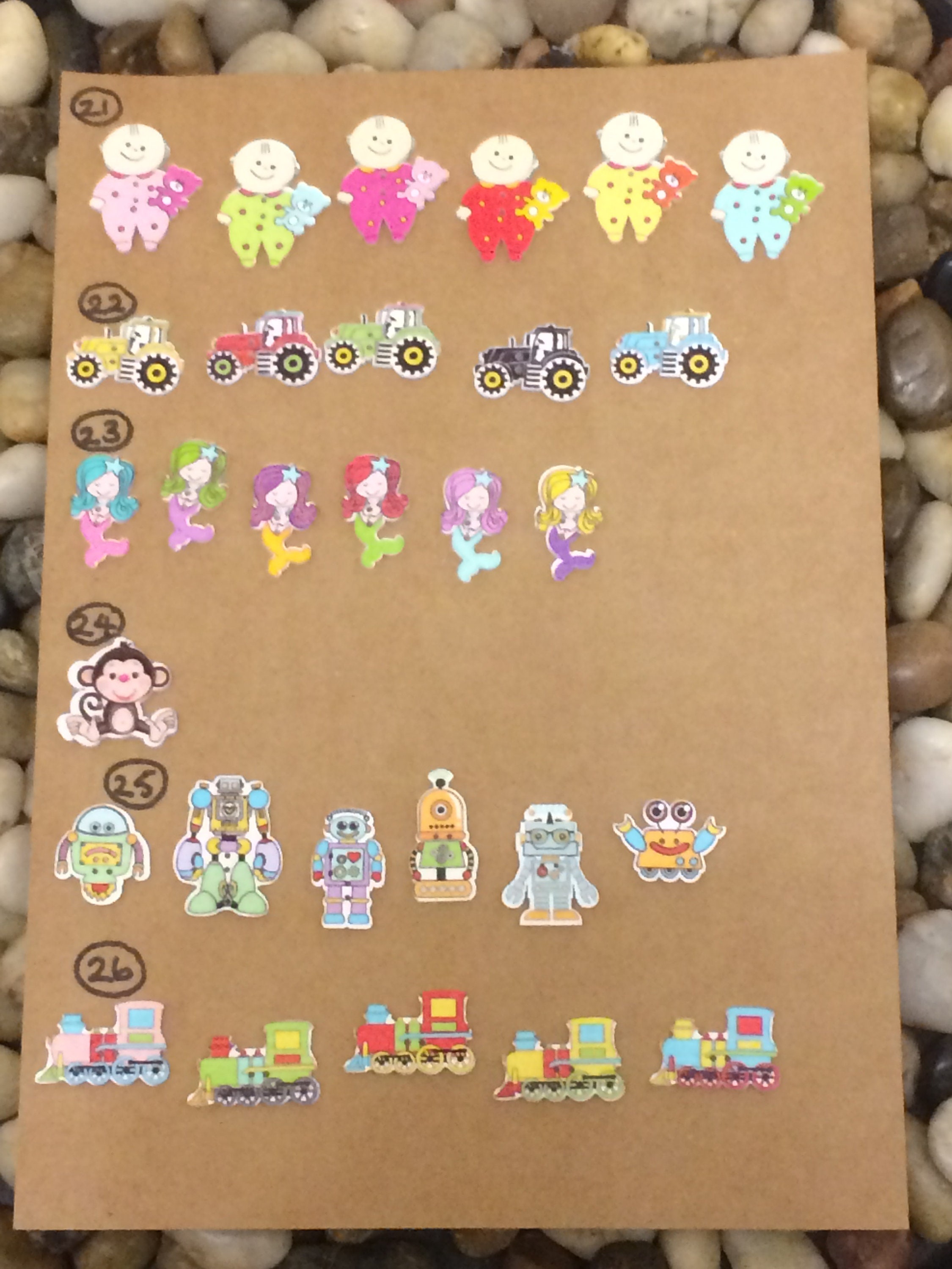 Pack of 6 Handmade Thank You Cards Japanese Doll Button | Etsy