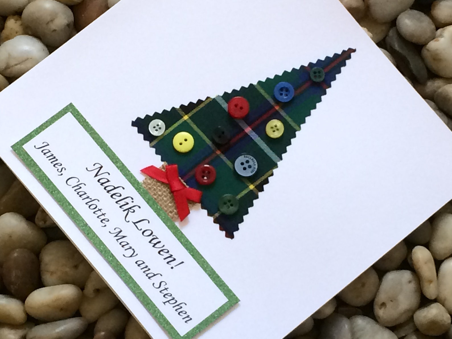 Personalised 'nadelik Lowen' Cornish Tartan Christmas - Etsy