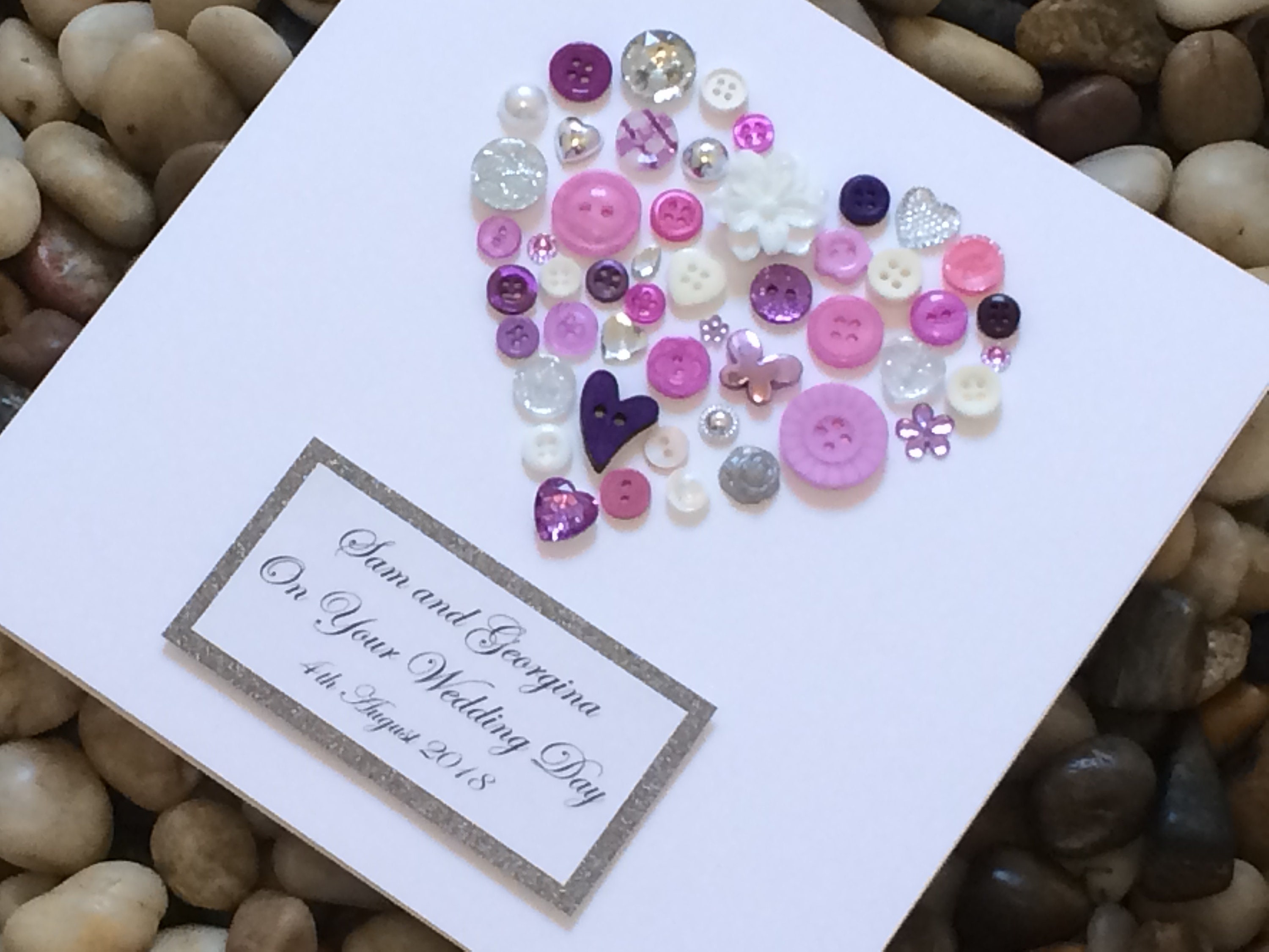 Personalized Wedding Card Handmade Wedding Card for Daughter | Etsy