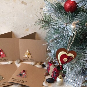 4 Pack Luxury Rustic Holiday Card Set Christmas Cards - Etsy