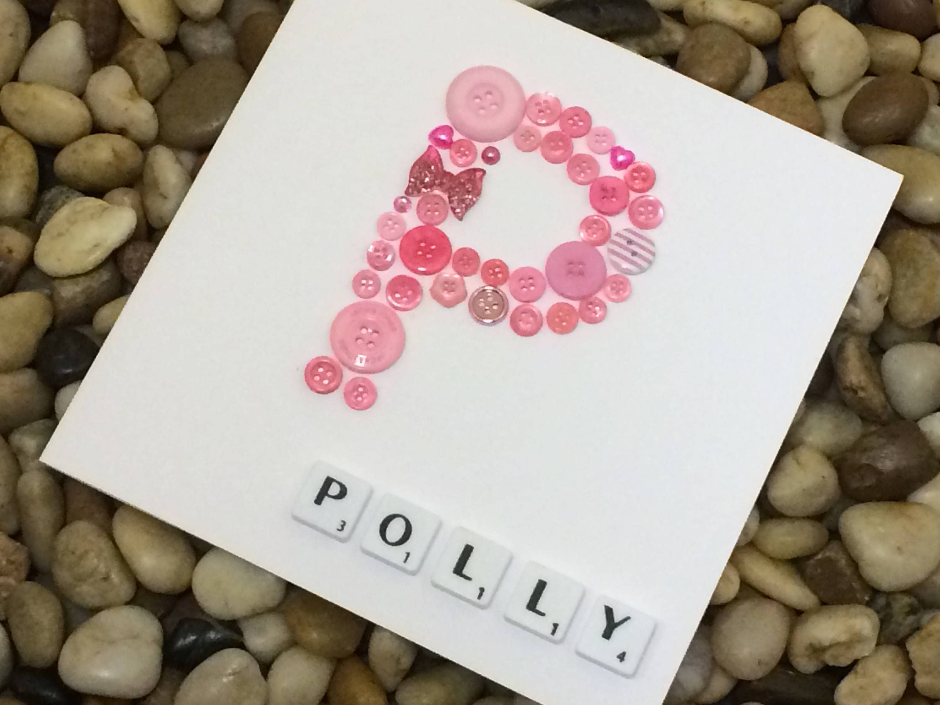 Initial Birthday Card Personalized Handmade Card Alphabet | Etsy