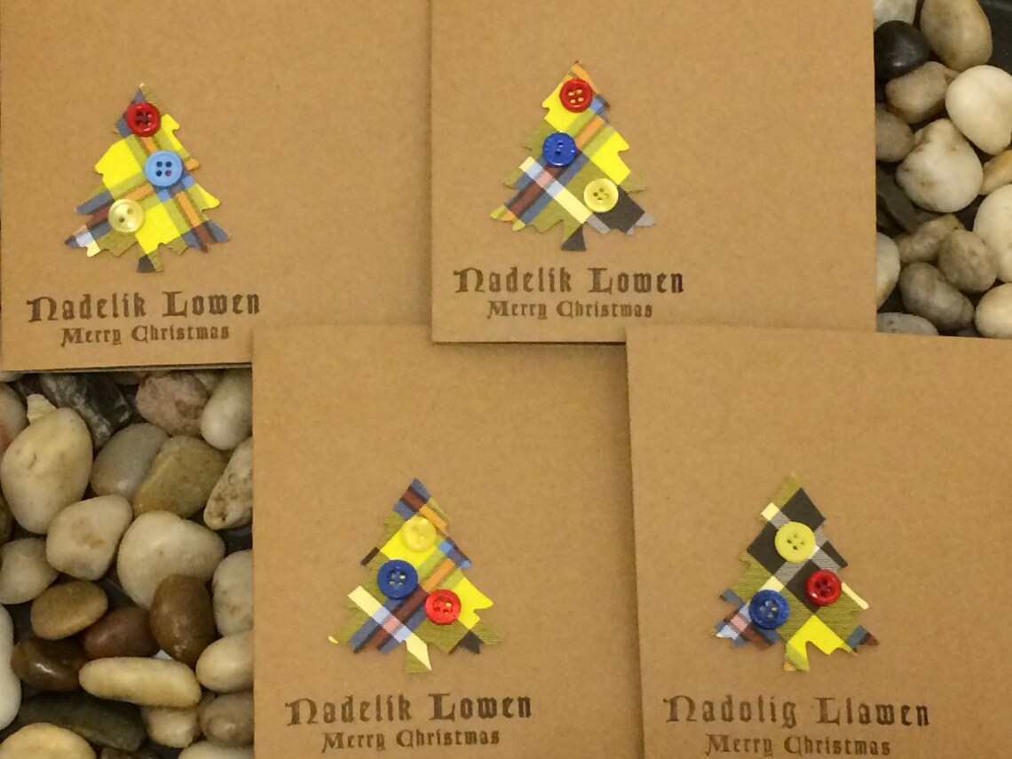 Personalised 'nadelik Lowen' Cornish Tartan Christmas - Etsy