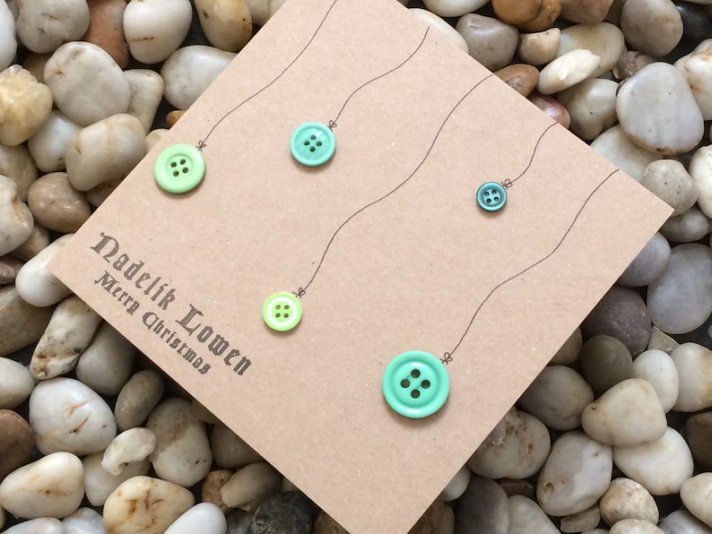 4 Pack Cornish 'Nadelik Lowen' Christmas Bauble Cards | Etsy