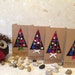 4 Pack Nollaig Chridheil Scottish Tartan Christmas Tree Cards, Rustic ...