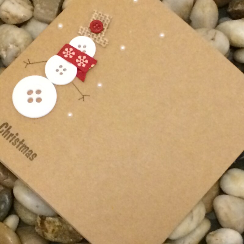 Button Snowman - Etsy