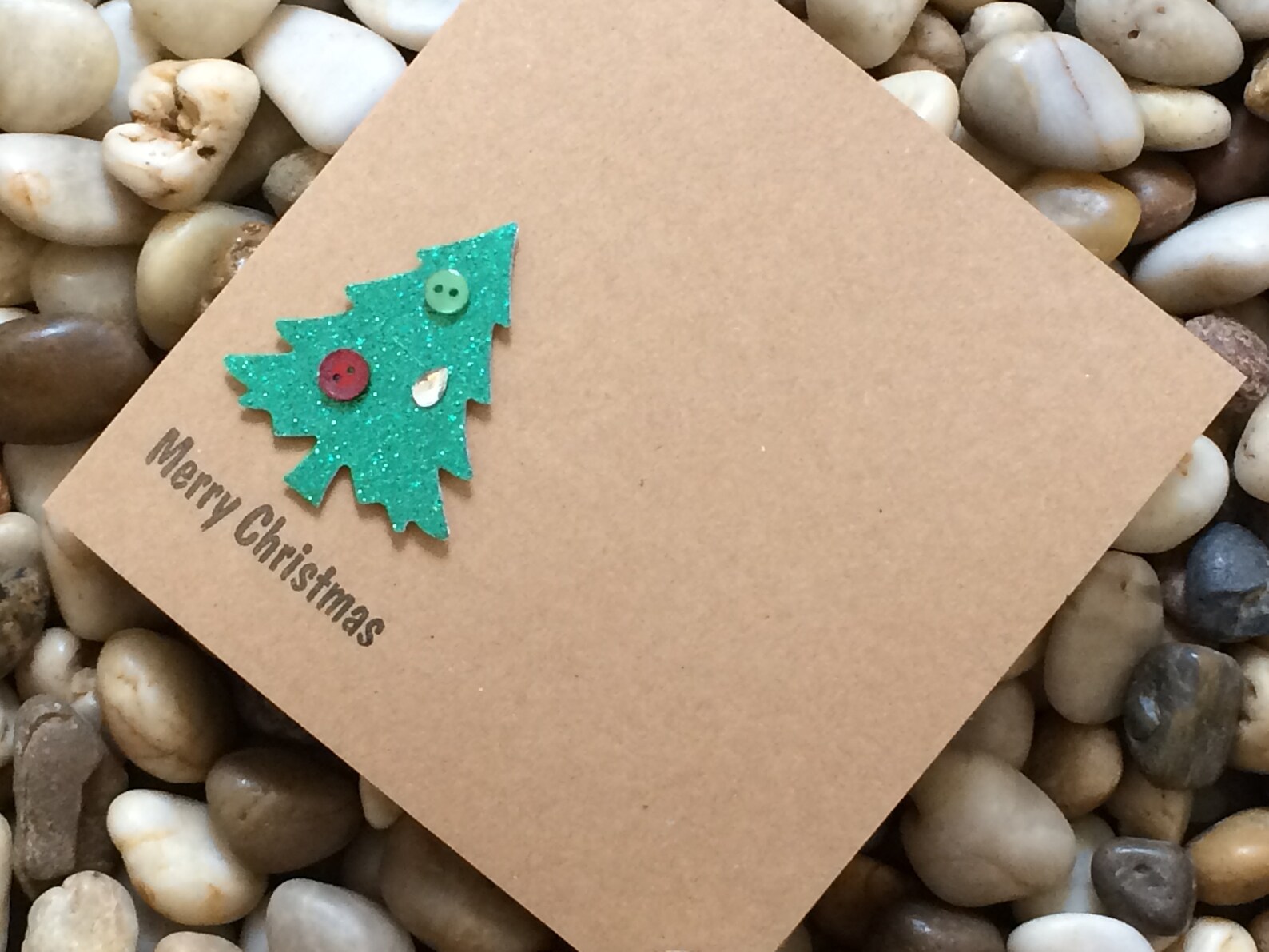 3d Rustic Christmas Tree Cards Handstamped Christmas Card - Etsy UK