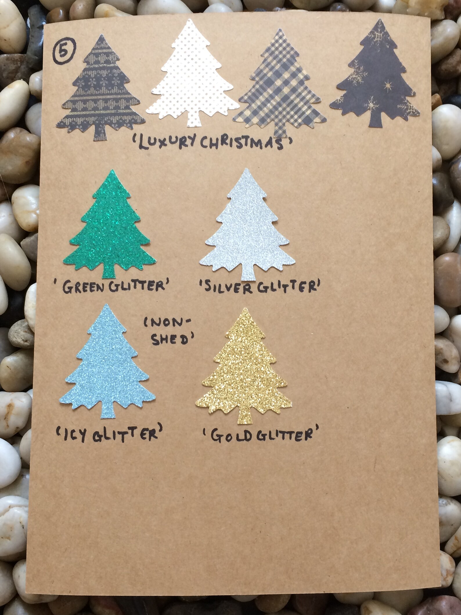 3d Rustic Christmas Tree Cards Handstamped Christmas Card - Etsy UK