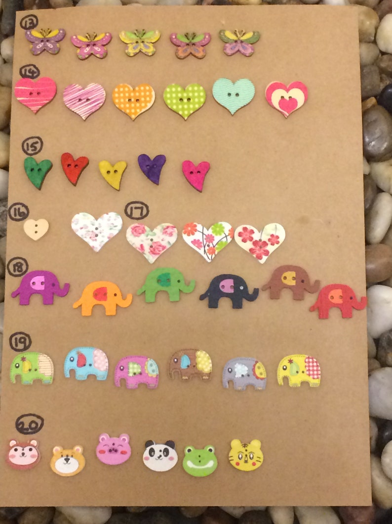 Pack of 6 Handmade Thank You Cards Japanese Doll Button | Etsy