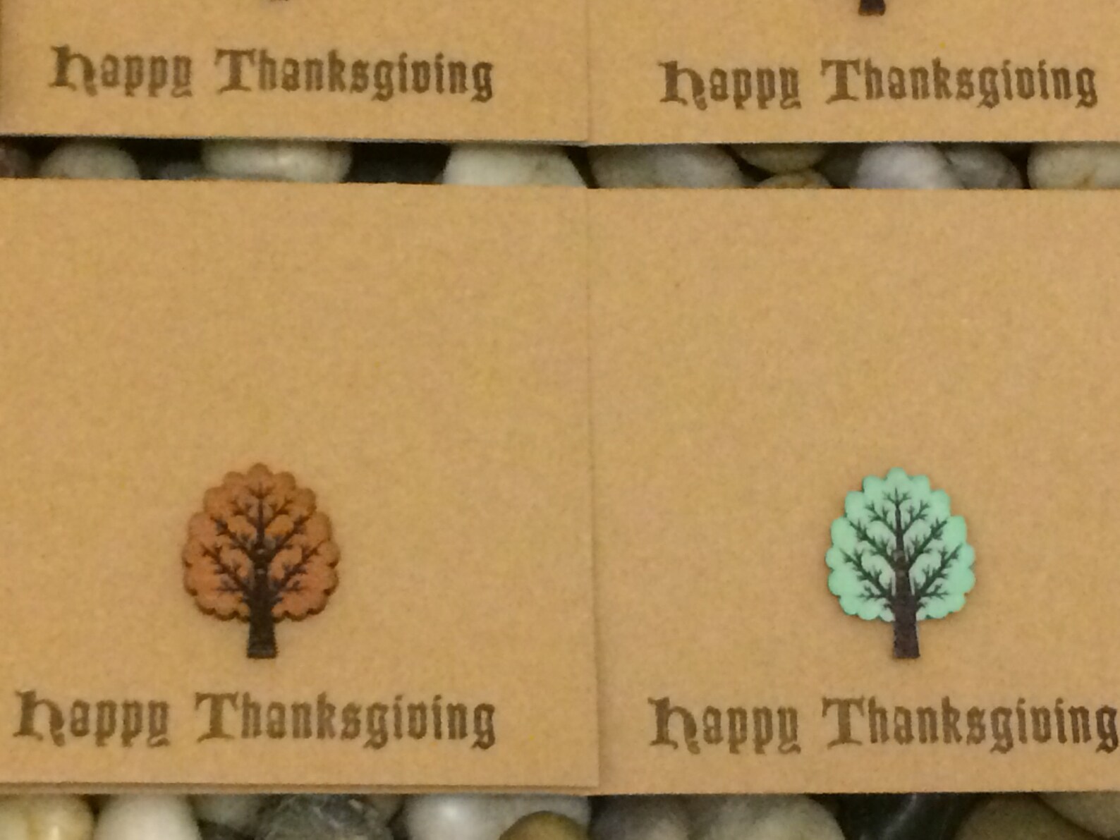6 Pack Rustic Fall Thanksgiving Christmas Card Set, Blank Thanksgiving ...