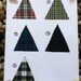 4 Pack Nollaig Chridheil Scottish Tartan Christmas Tree Cards, Rustic ...