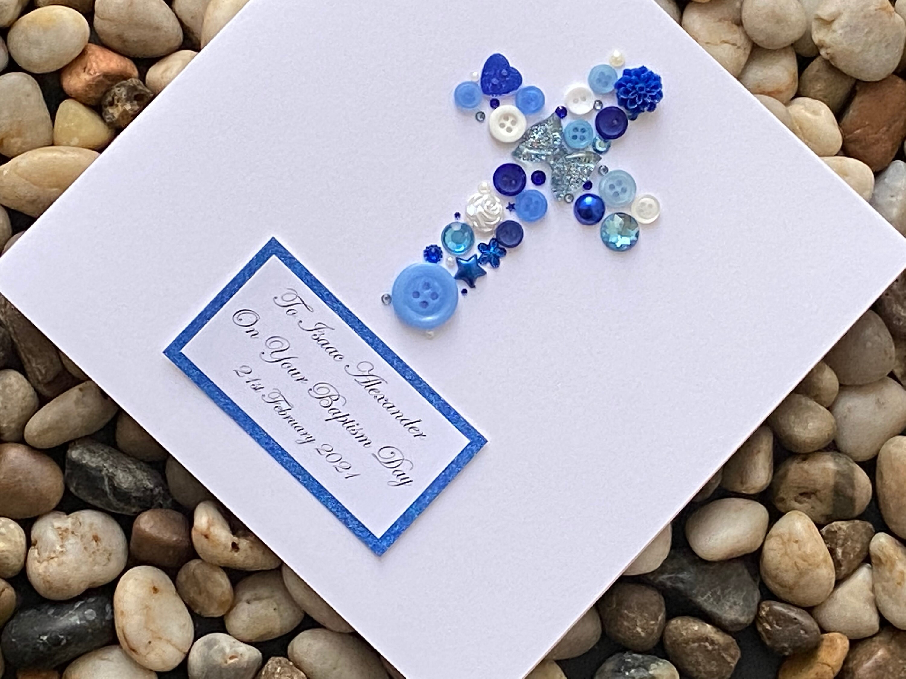 Personalised Christening Card Holy Cross Child of God - Etsy