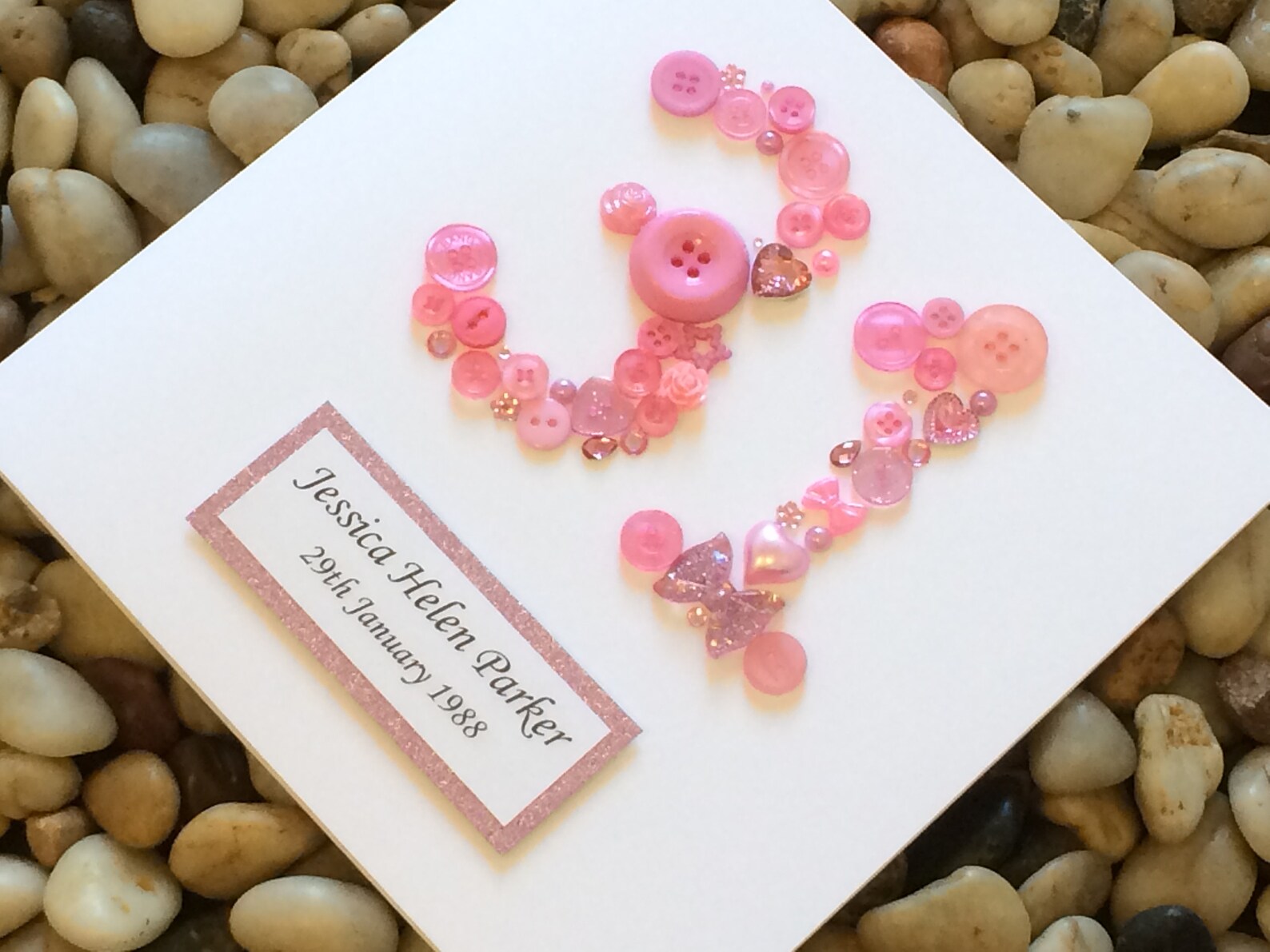 Handmade Birthday Card for Partially Sighted or Blind, for Man or Woman ...