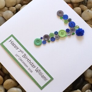Caterpillar Birthday Card, Personalised Birthday Card, for Boy or Girl ...