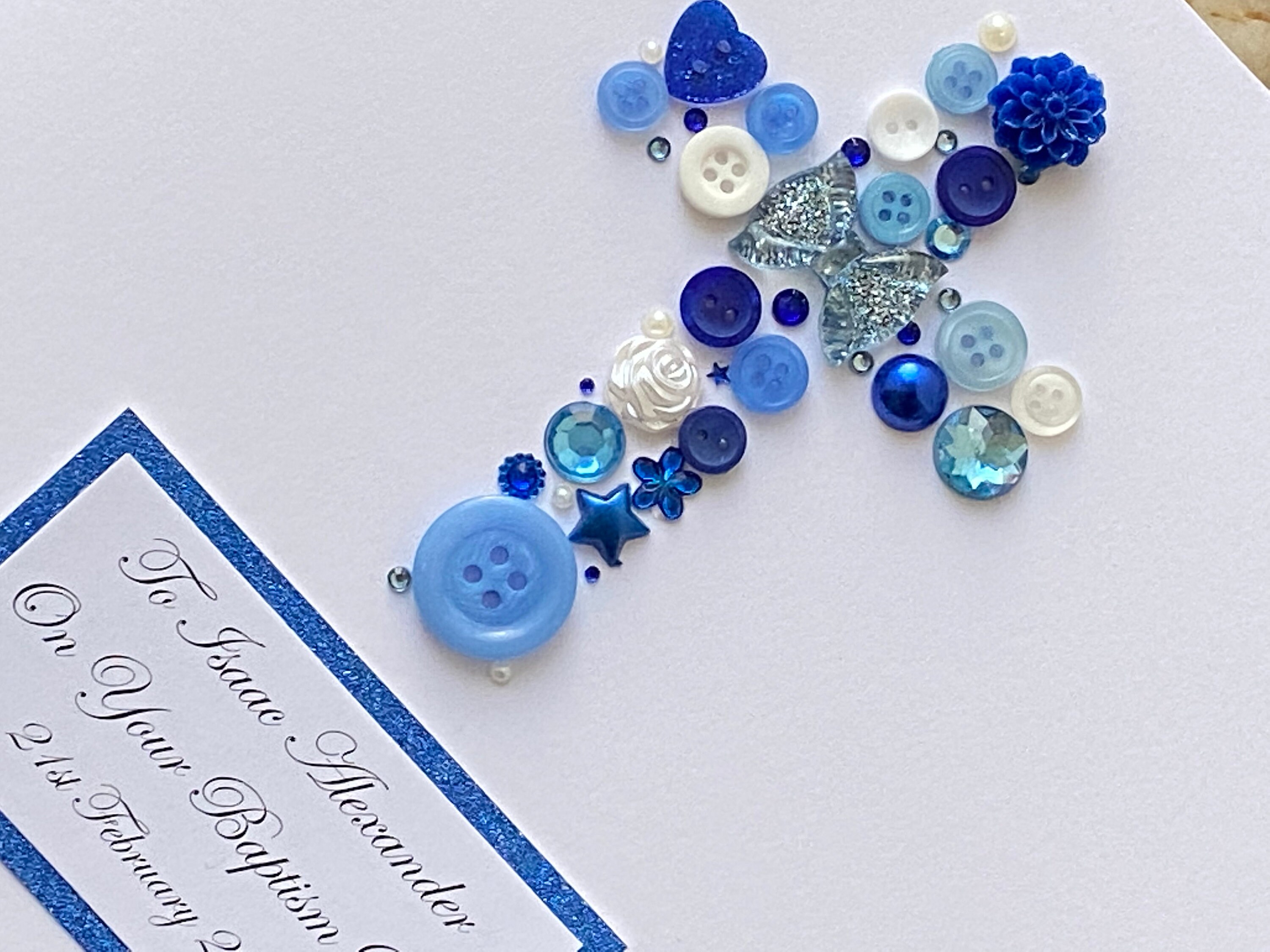 Personalised Christening Card Holy Cross Child of God - Etsy