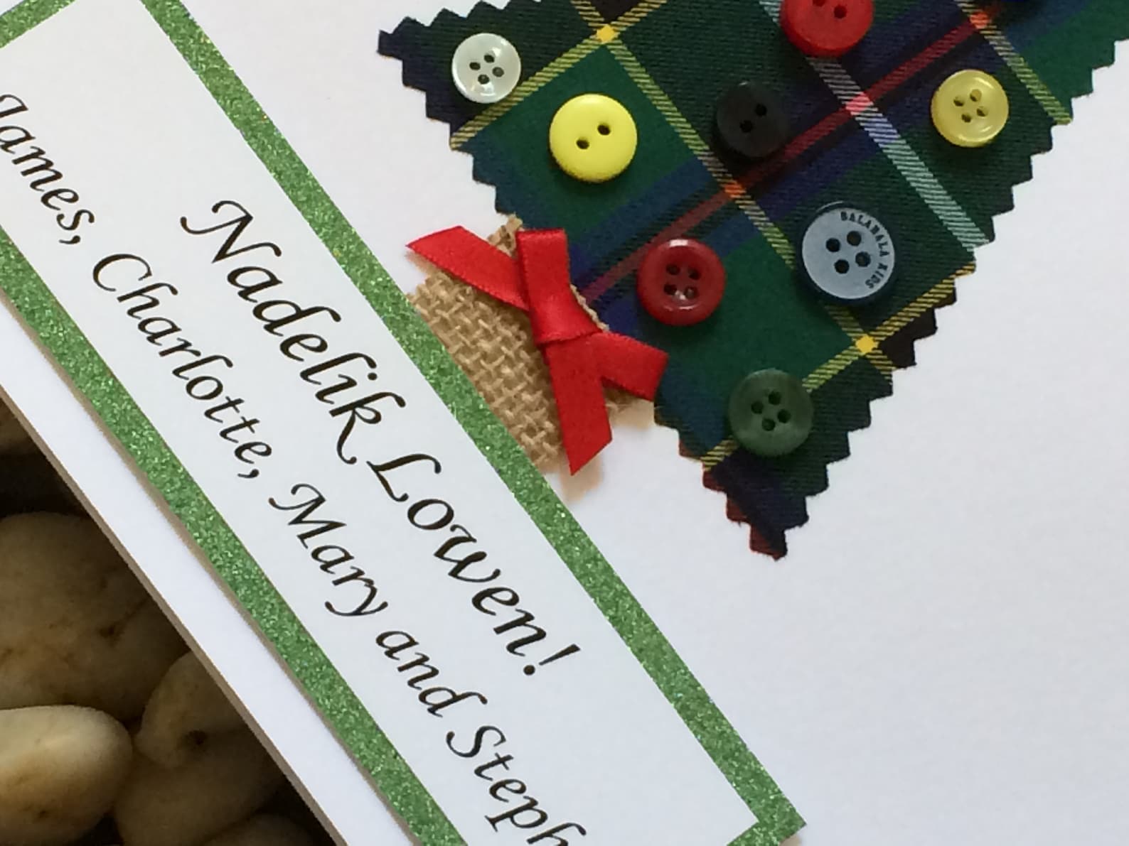 Personalised 'nadelik Lowen' Cornish Tartan Christmas - Etsy