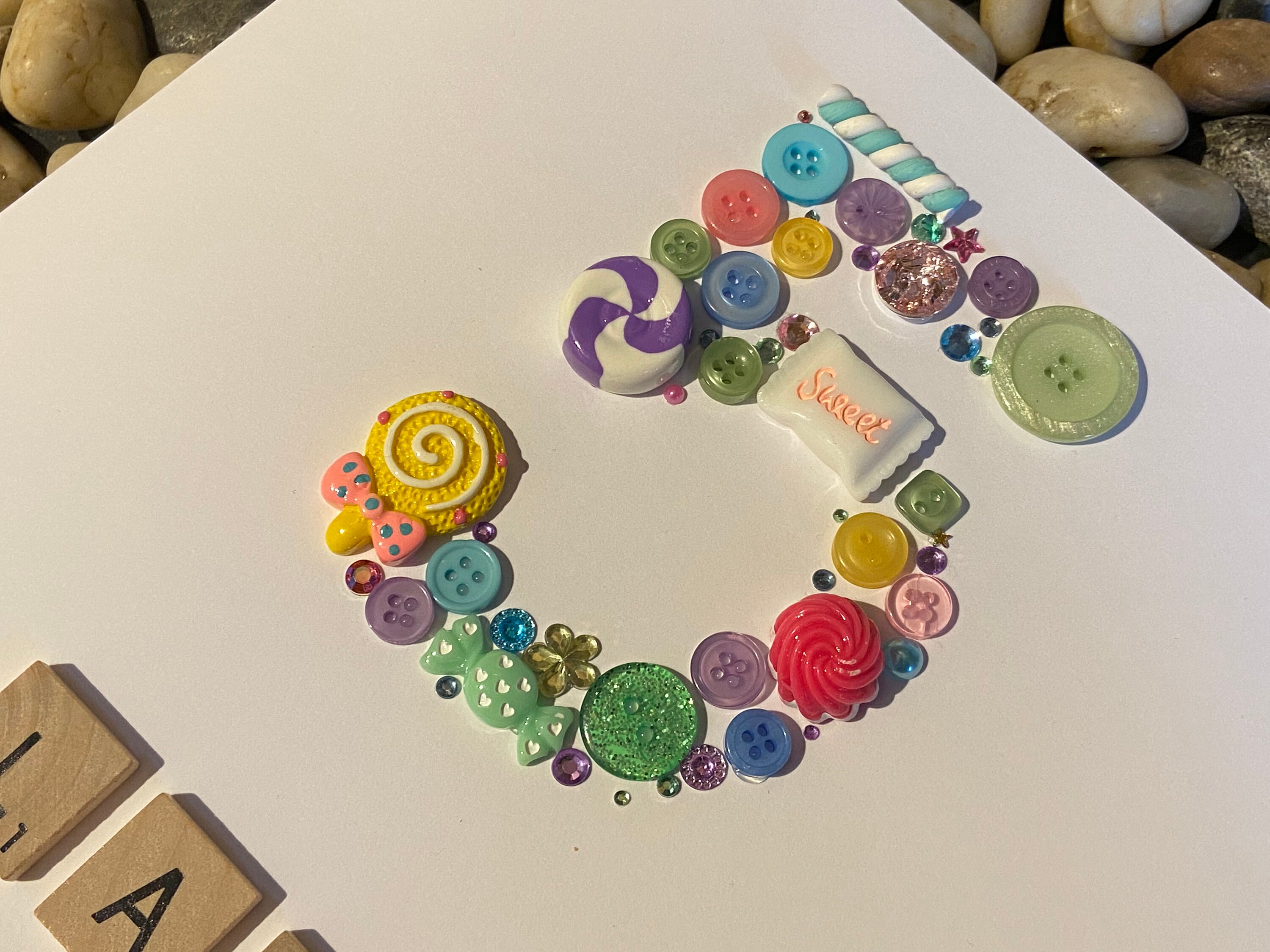 Handmade Personalised Sweets Themed Birthday Card Candy | Etsy