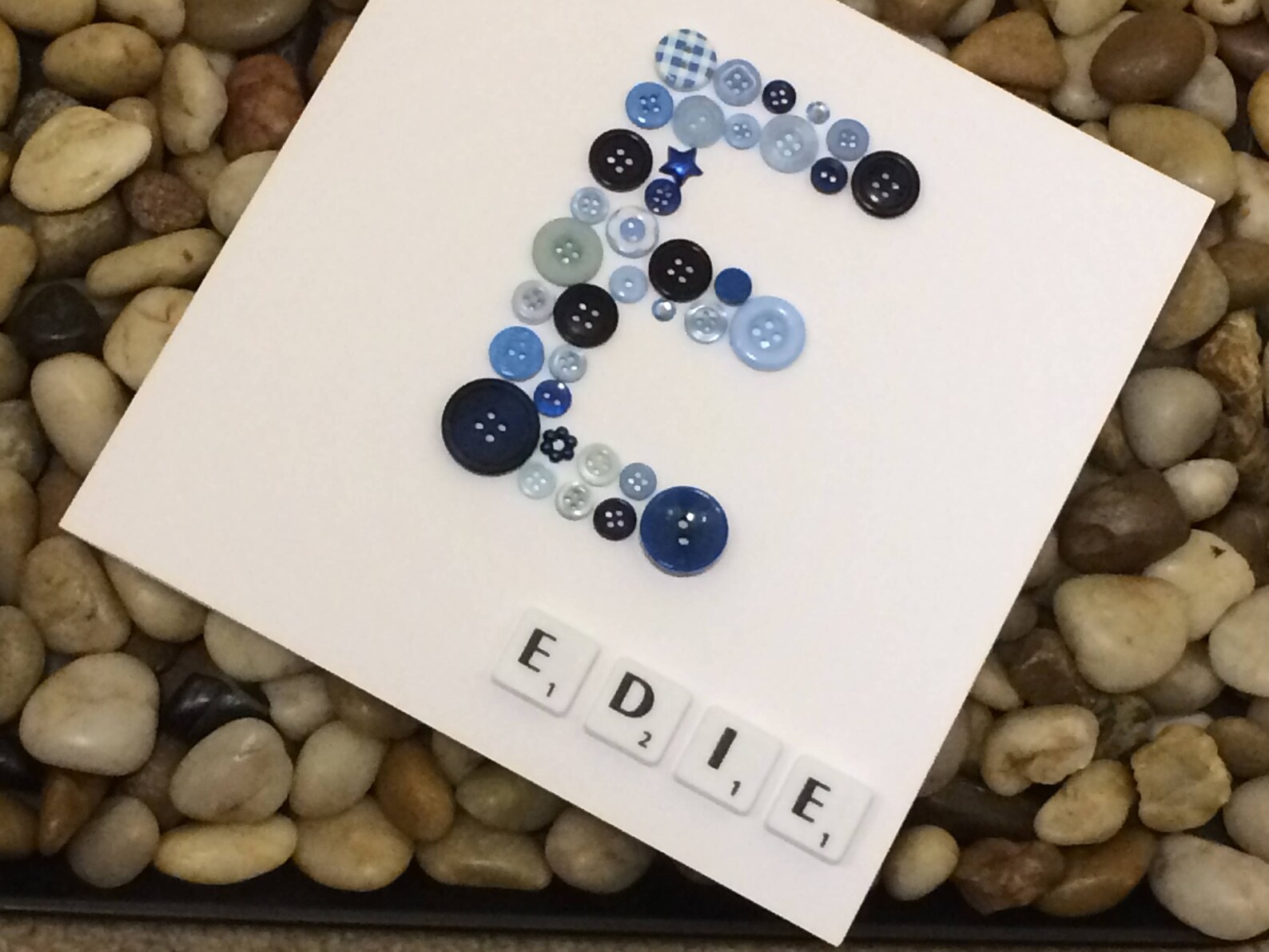 Initial Birthday Card Personalized Handmade Card Alphabet - Etsy