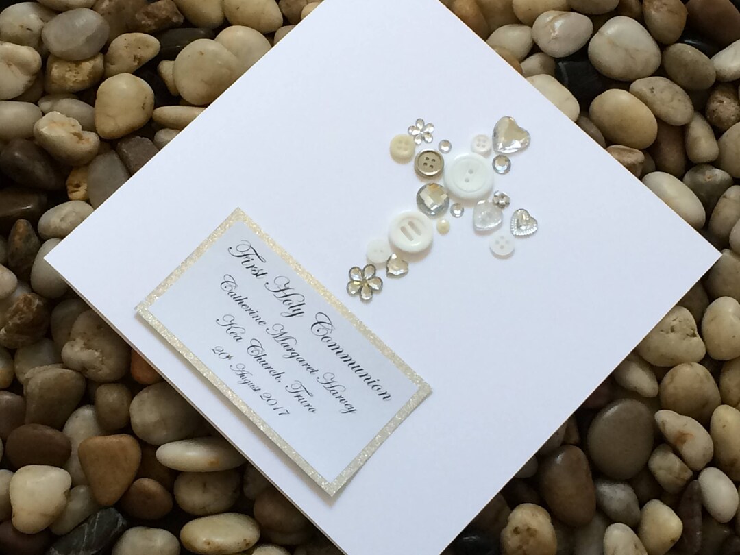 Personalised Holy Communion Gift, Holy Communion Card, for Girl or Boy ...