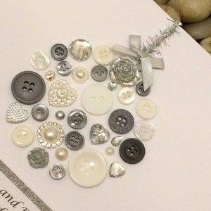 4 Pack Handmade Rustic Snowman Holiday Cards, Button Snowman, Christmas ...