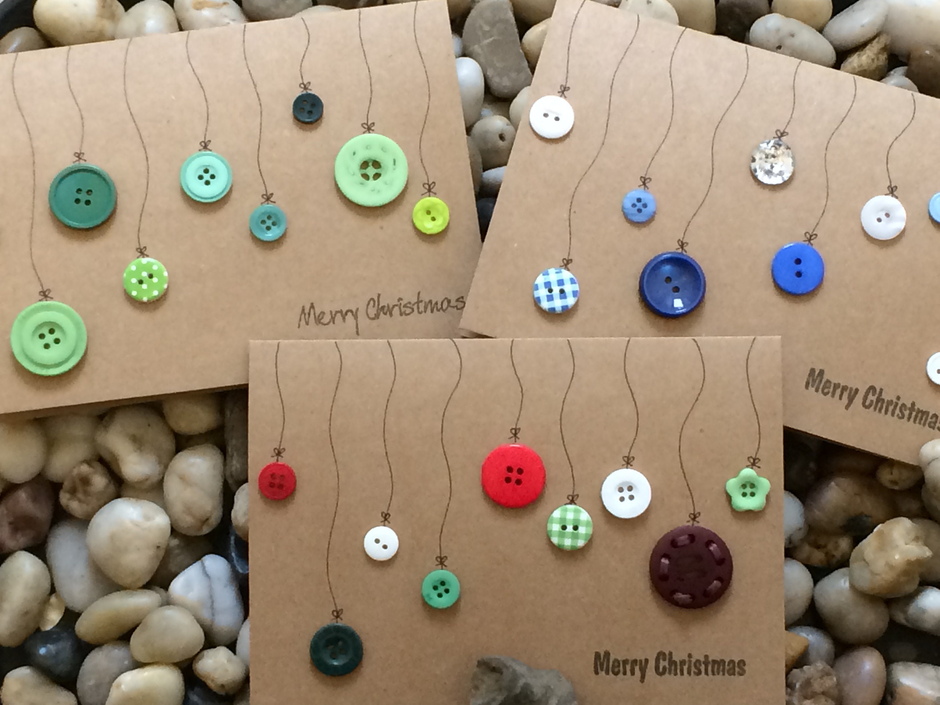 4 Pack Luxury Rustic Holiday Card Set, Christmas Cards, Christmas Cards ...