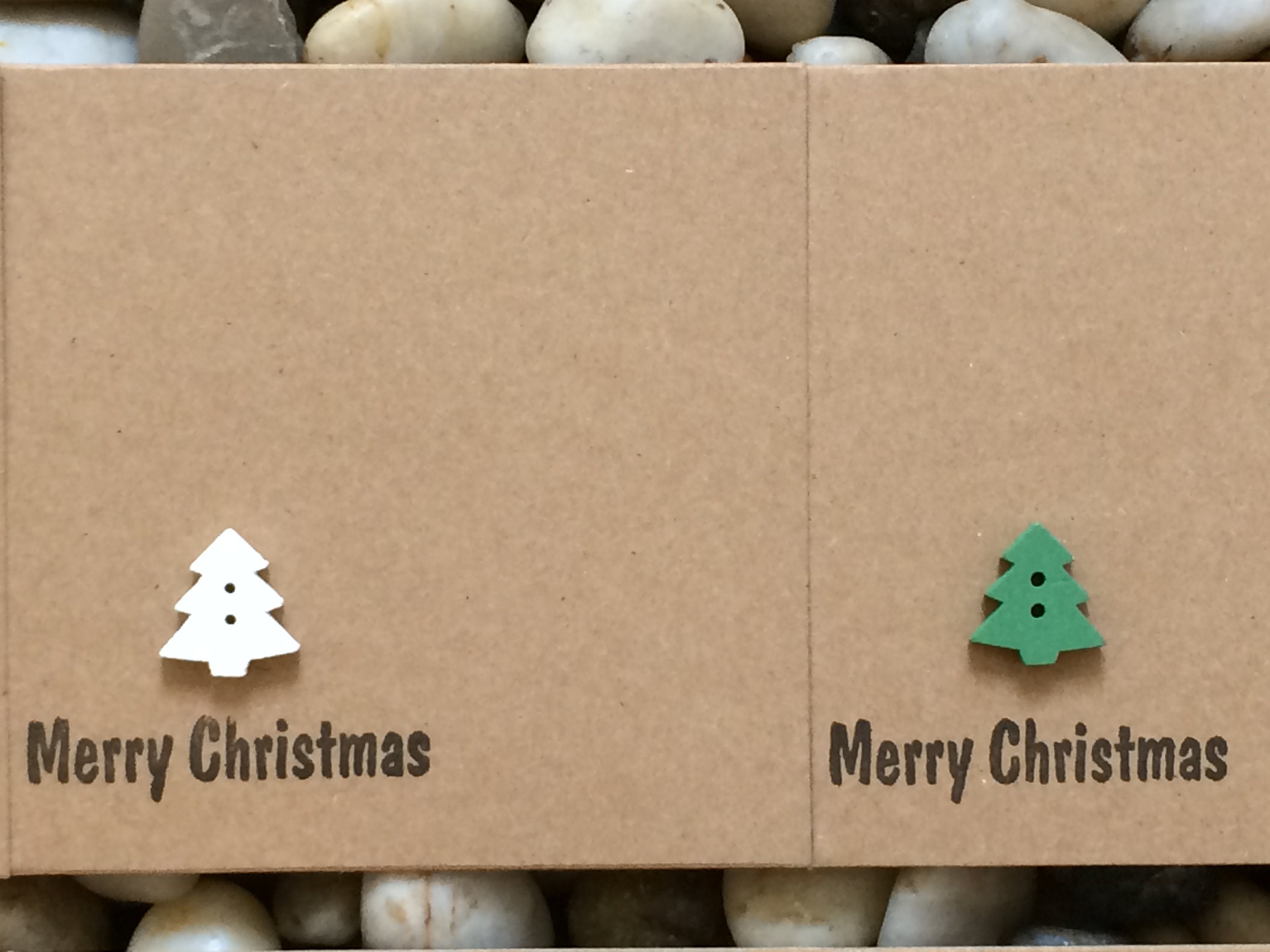 6 Pack Rustic Tree Christmas Card Set Blank Cornish Christmas | Etsy