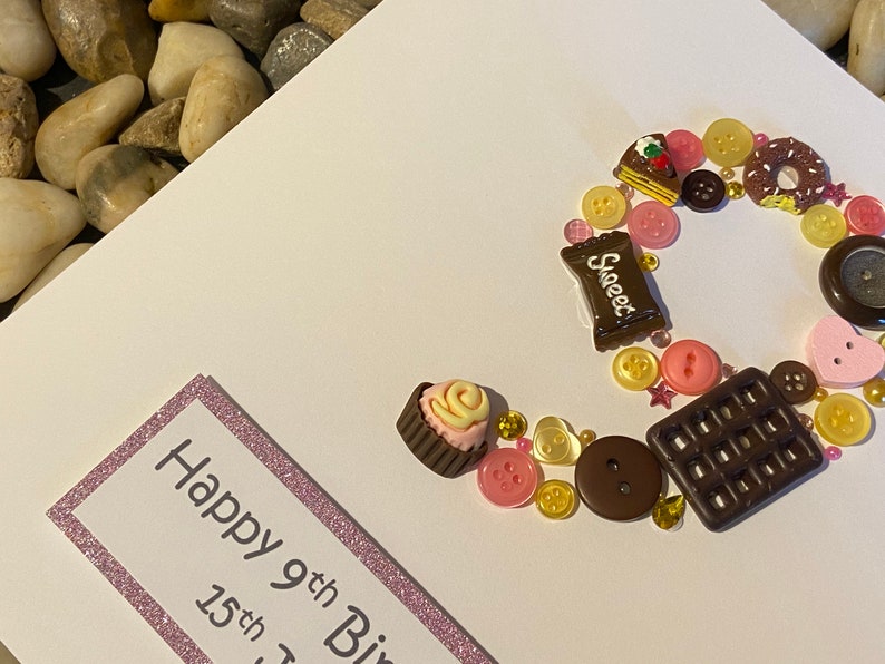 Handmade Personalised Chocolate Themed Birthday Card Any Age | Etsy UK