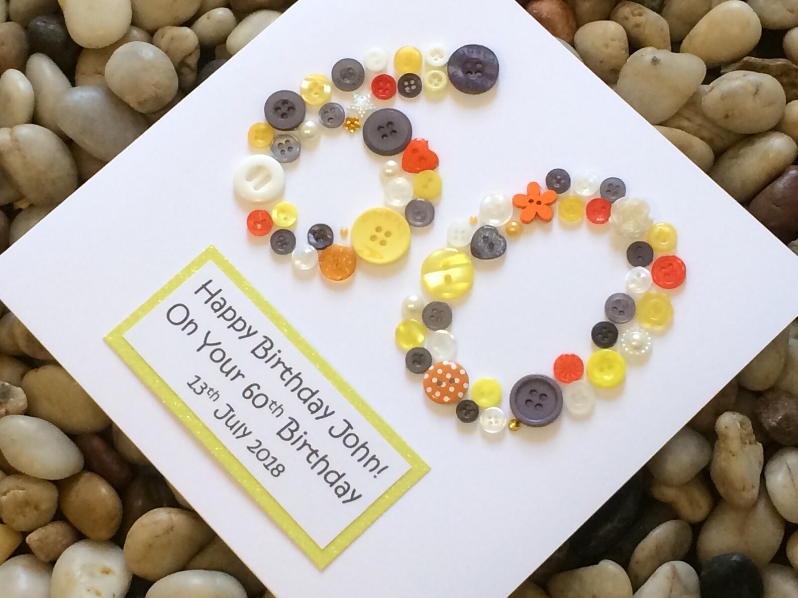 Handmade 60th Birthday Card Personalized 60th Birthday Card | Etsy UK