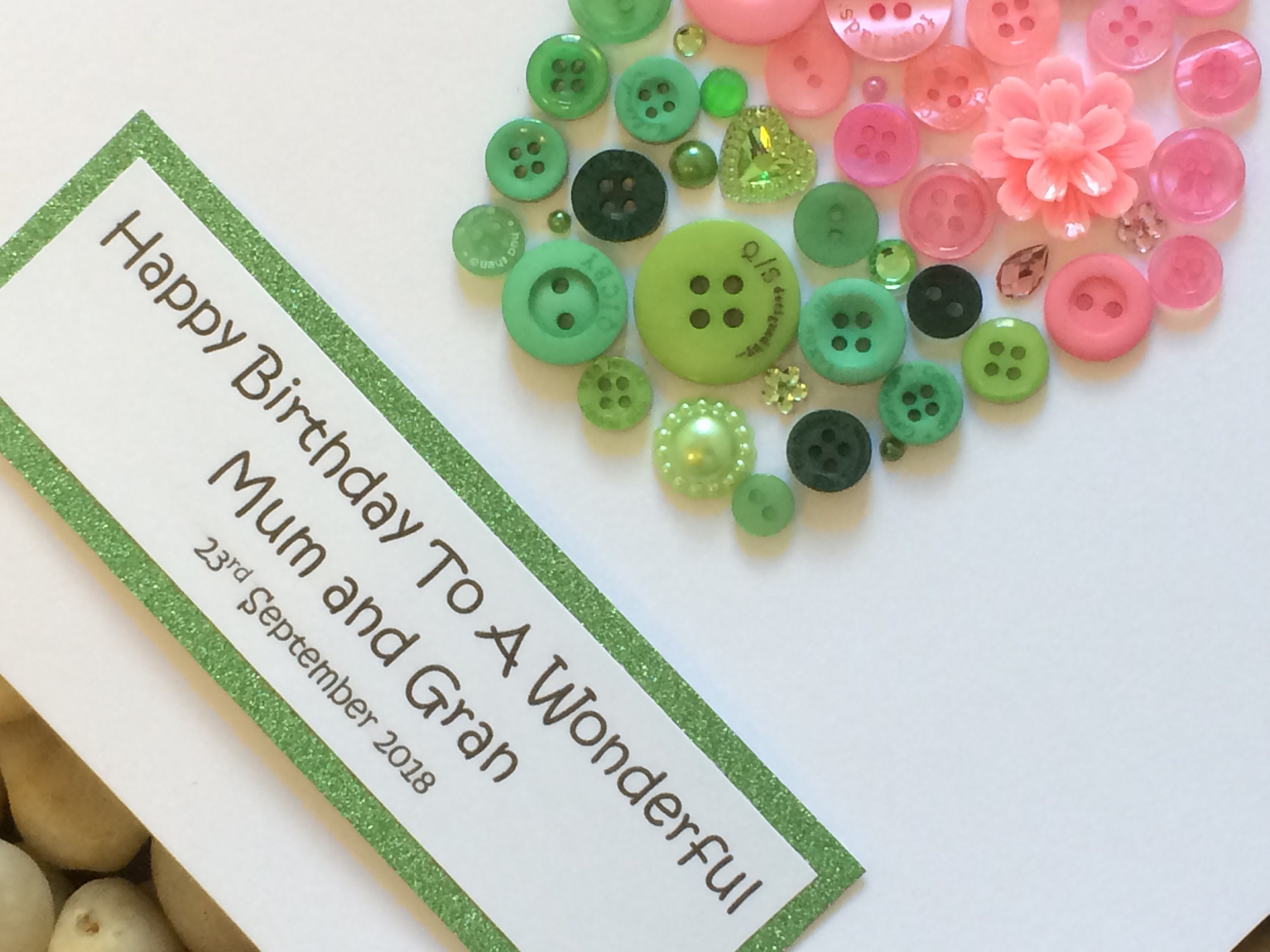 Happy Birthday Card for Gran. Handmade Birthday Card - Etsy