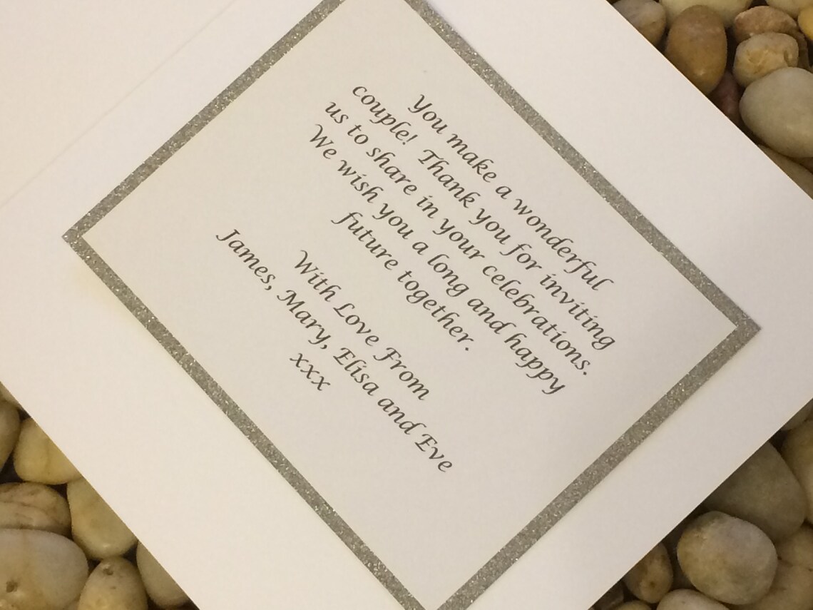 Personalized Wedding Card Handmade Wedding Card for Daughter | Etsy