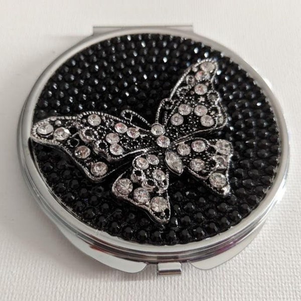 Rhinestone Mirror - Etsy