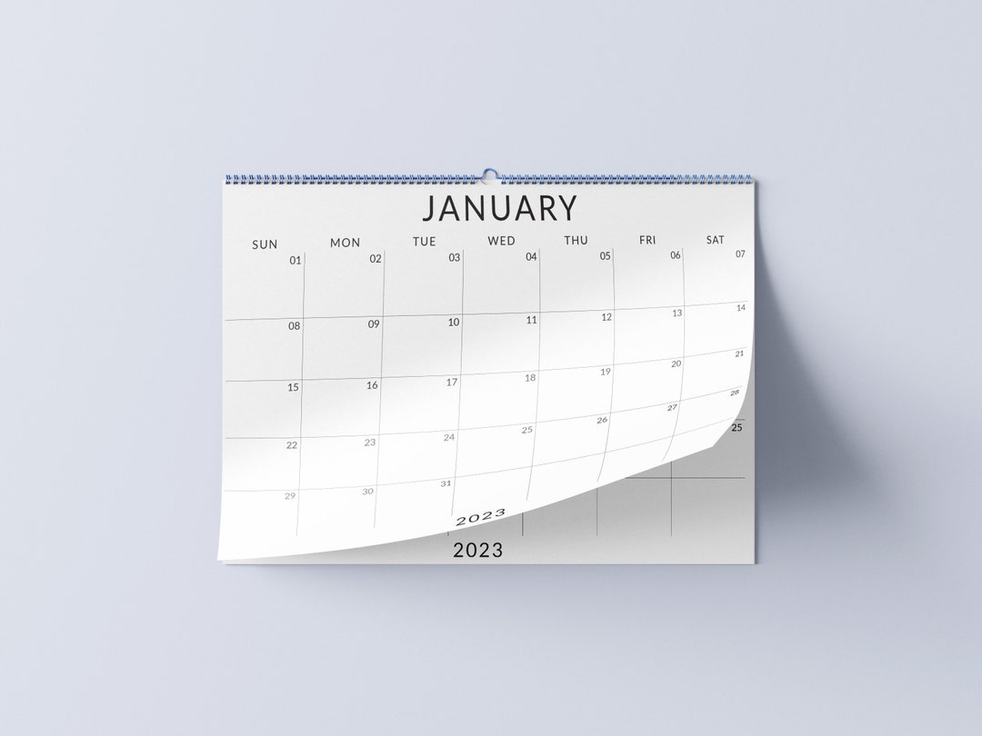 Calendar 2023 Big Wall Calendar Calendar Printable Calendar - Etsy