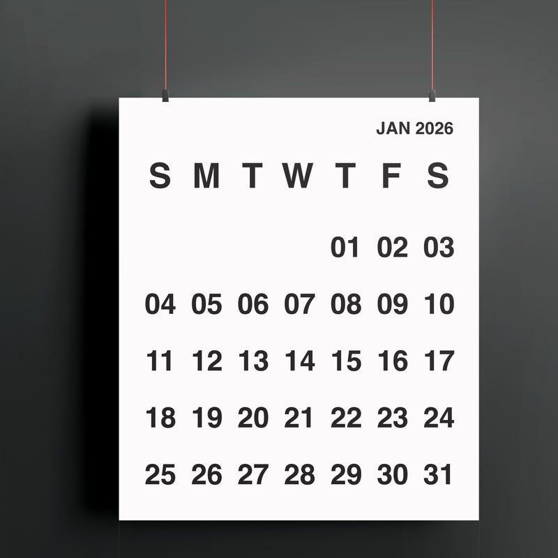 Stendig Calendar 2026 - Etsy